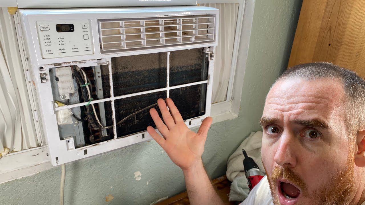 How To Clean A Window Air Conditioner (AC Unit)The Easy Way Without ...