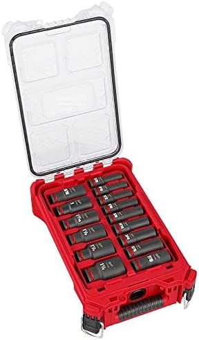 Milwaukee 49-66-6802 Shockwave Impact Duty Socket 1/2" Drive 15-Piece ...