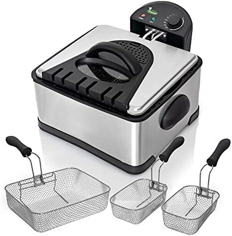 Fry Like Pros With The Maxam 4qt Electric Deep Fryer!